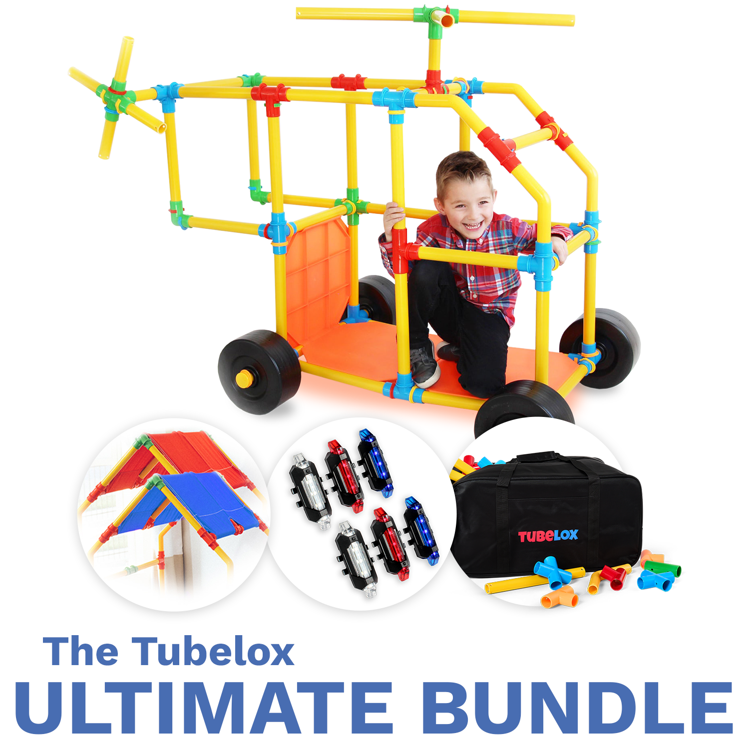 The Tubelox ULTIMATE BUNDLE (1 DLX + Bag + LEDs + Canvas) – TubeLox